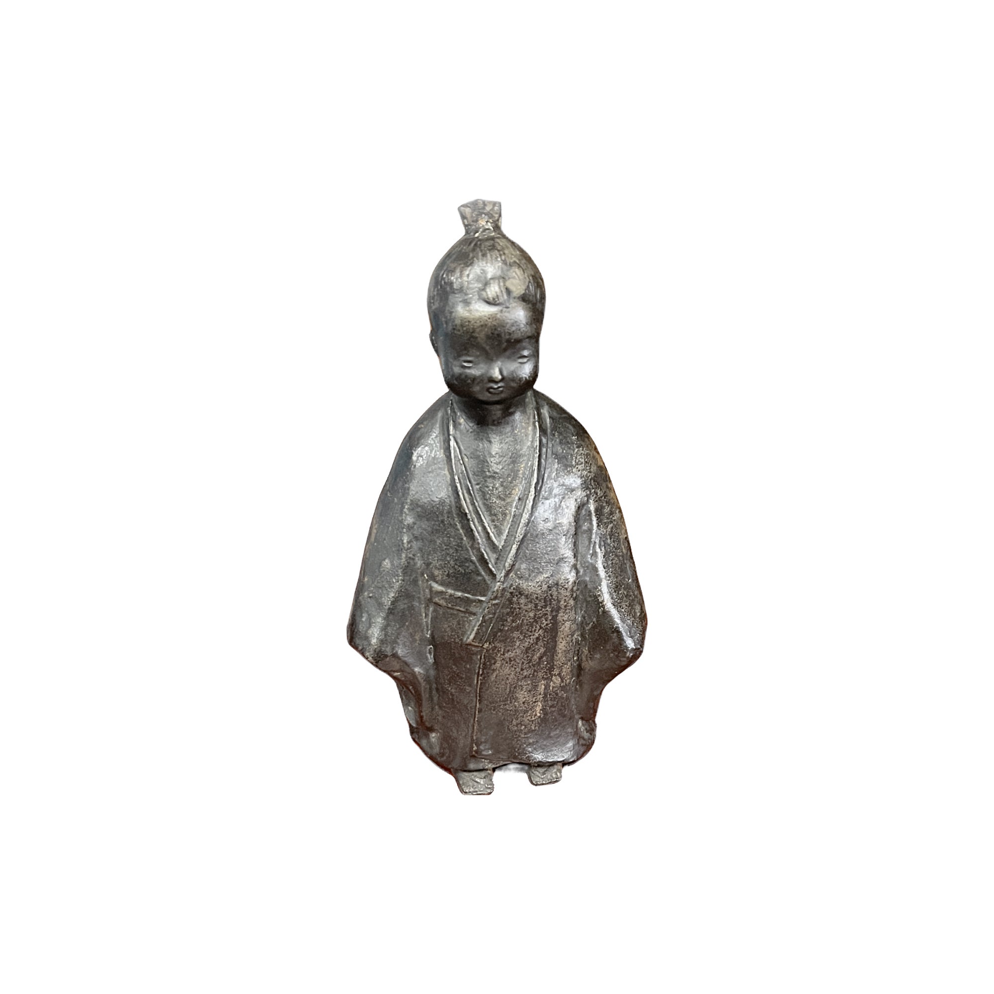 Japanese Antique Bronze Monk Statue | Southern Accents