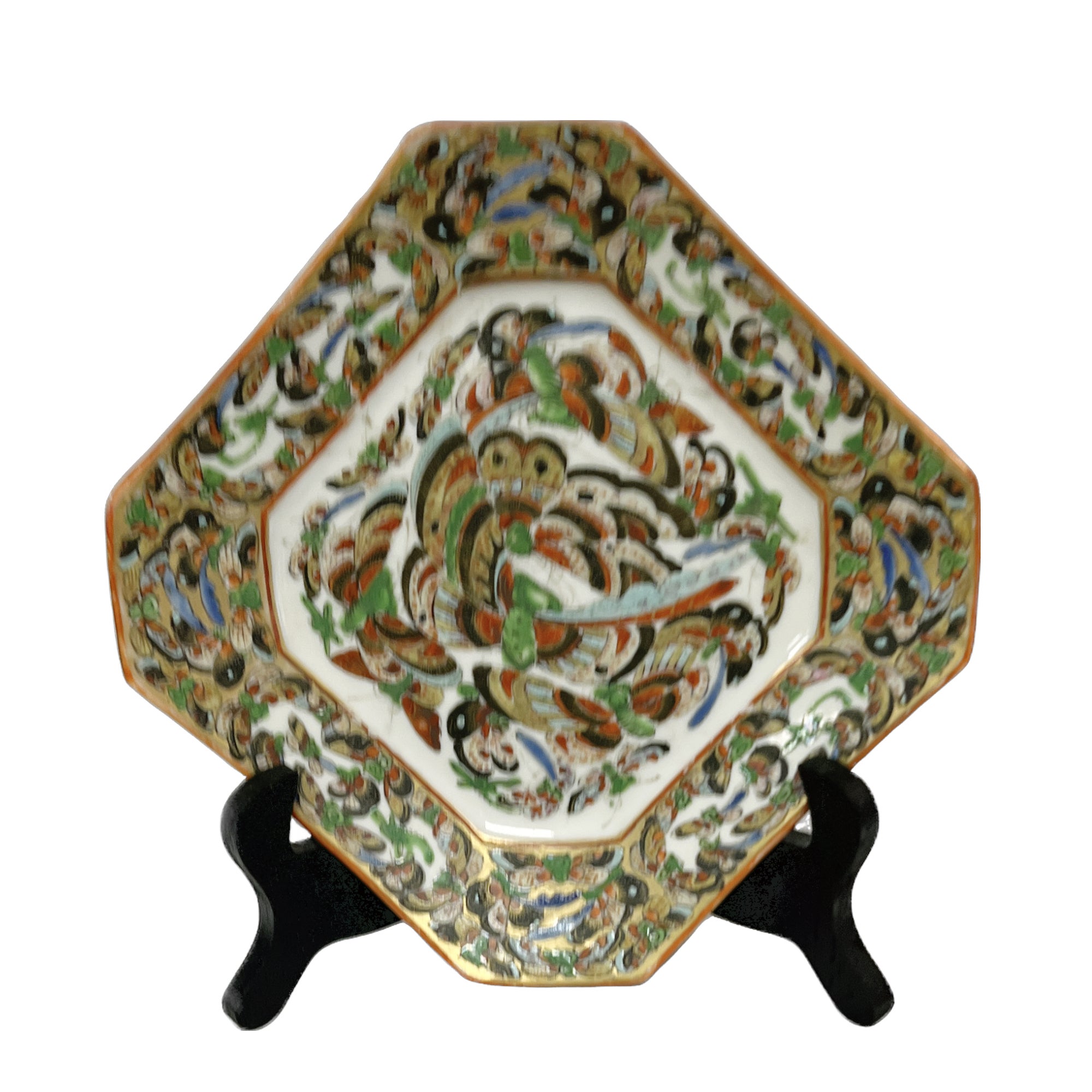 Antique Chinese Rose Medallion Plate | Southern Accents