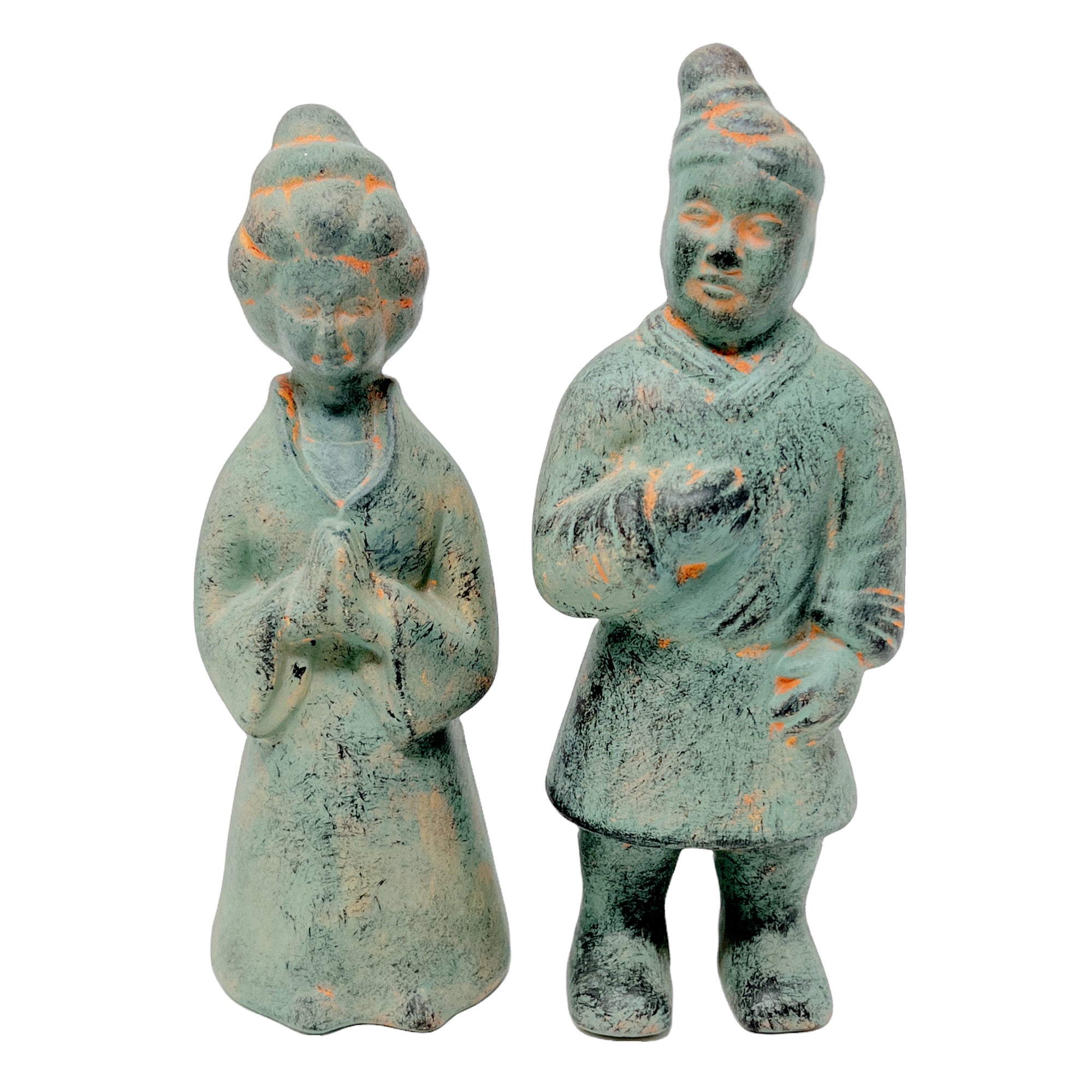 Pair Chinese Ceramic Figurines | Southern Accents